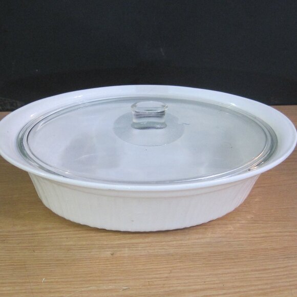 Pyrex | Kitchen | Lid Only Fits Corning Ware French White Oval Baking ...